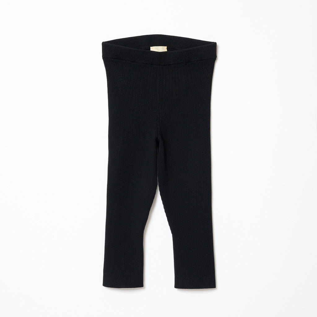 Rib Knit legg l / BLACK – SHISHIKUI